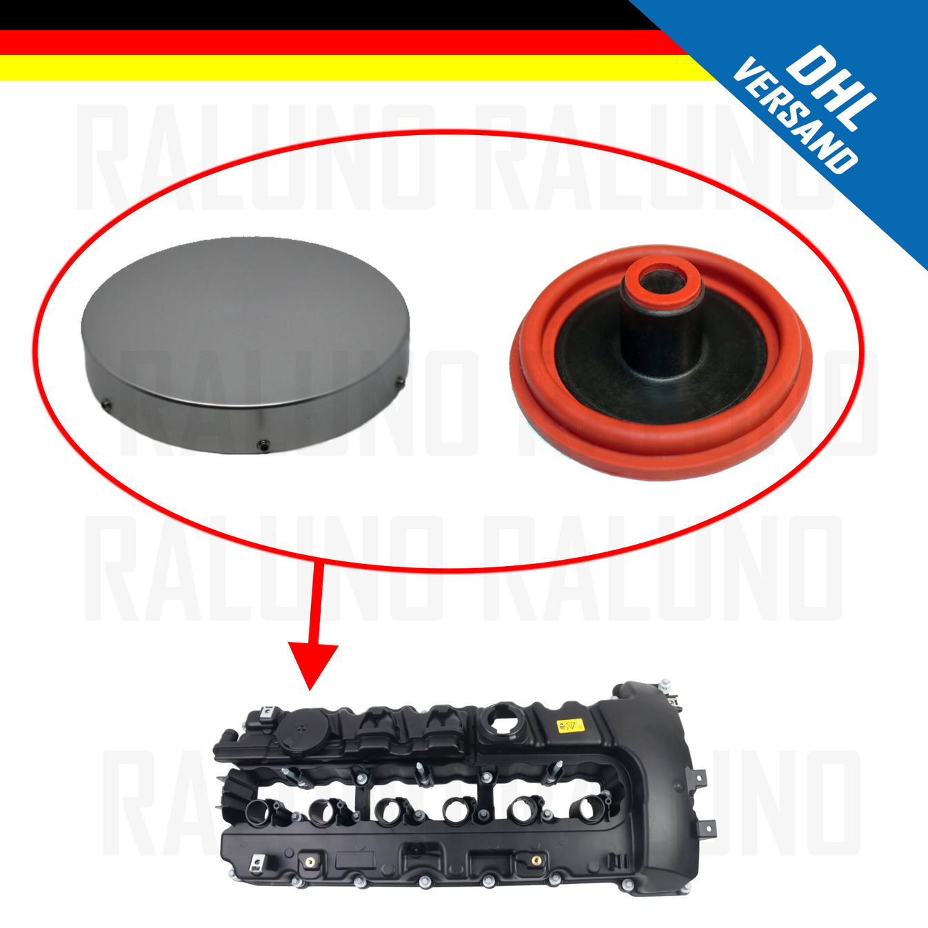 BMW N53 Ventildeckel Membrane & Deckel Reparaturset für Valve Cover PC ...
